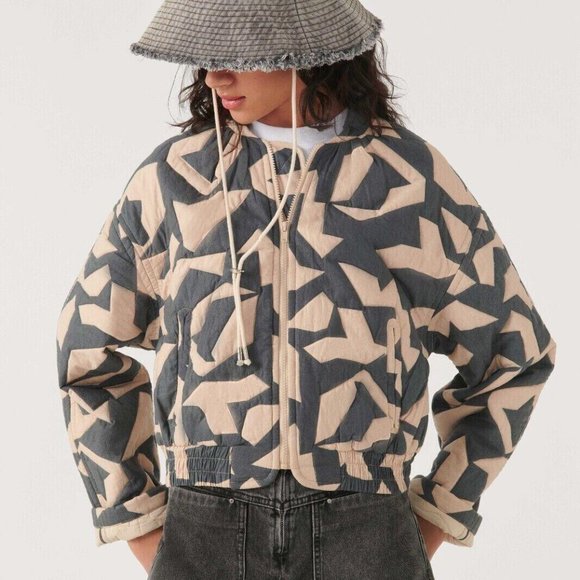 ba&sh | Jackets & Coats | Bash Pacino Bomber Jacket Top Zipup Quilted ...